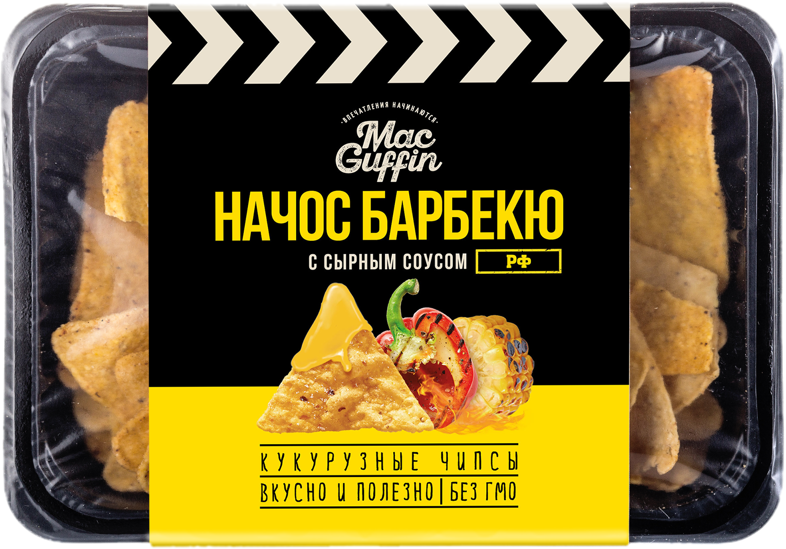 Чипсы кукурузные со вкусом барбекю с сырным соусом /короб/30 шт ...